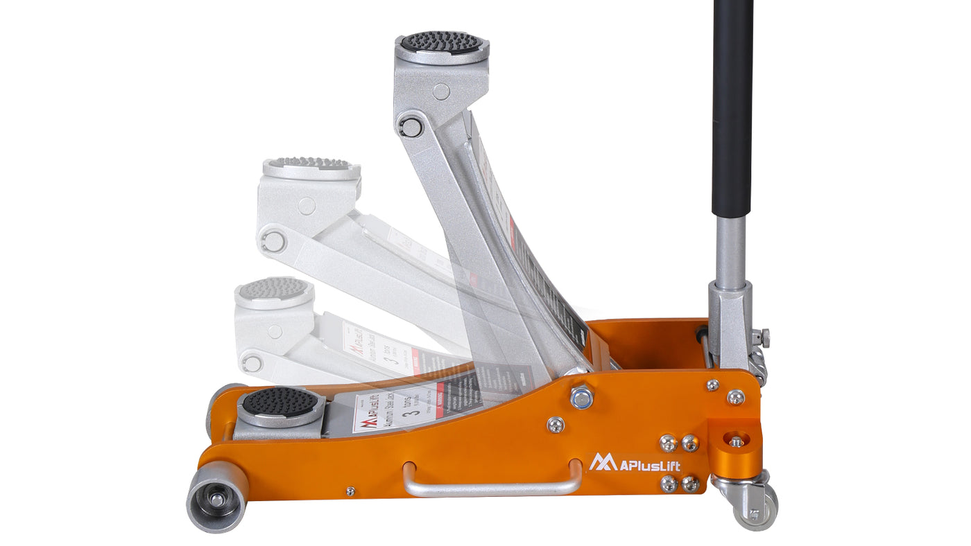 Floor Jack 3 Ton Low Profile Aluminum Steel Racing Dual Pump Lift Car ...