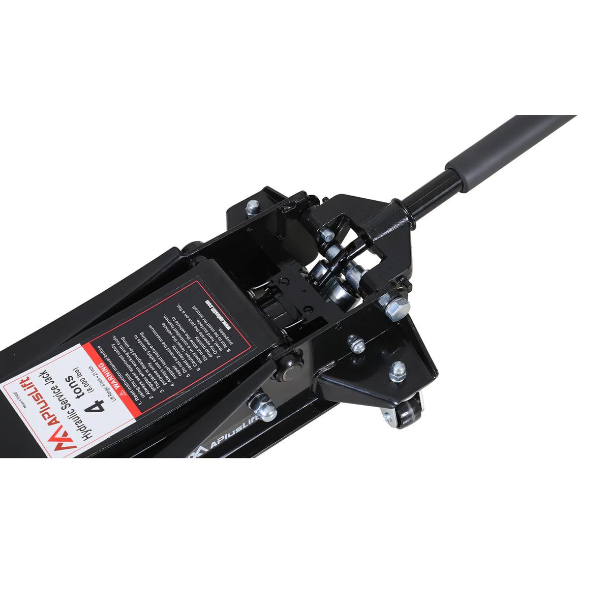 APlus FE400B 4 Ton Lower profile Steel Racing Floor Jack with Dual Pis ...
