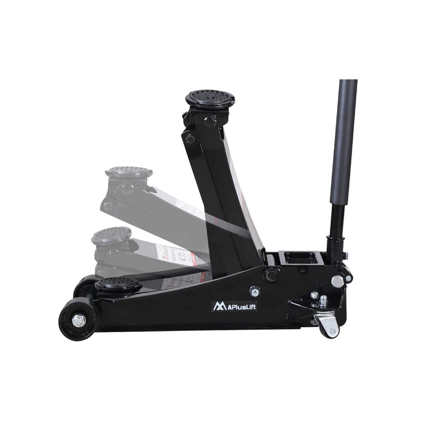 APlus FE400B 4 Ton Lower profile Steel Racing Floor Jack with Dual Pis ...