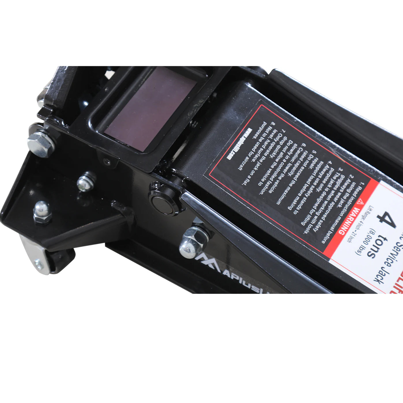 APlus FE400B 4 Ton Lower profile Steel Racing Floor Jack with Dual Pis ...