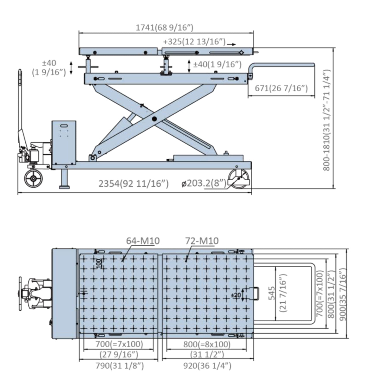 Falcon EL-26HM EV Battery Lift Table 2600 LB Capacity – APlusLift ...